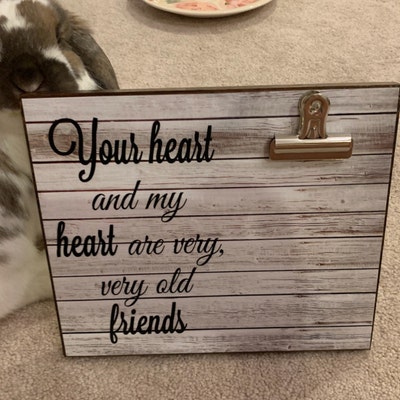 Friendship Quote, Friend Picture Frame, If A Friendship Lasts ...