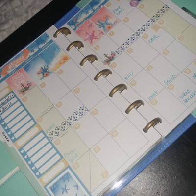 2017 2018 Under the Sea Beach Nautical Seahorse Weekly Planner - Etsy