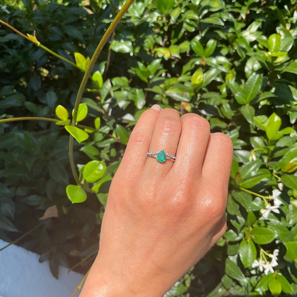 Natural Octagon Ruby Ring, Men's Ring in 14K White Gold, Men's ...