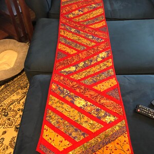 GREASED LIGHTNING Jelly Roll Table Runner Sewing Pattern Tiger Lily ...