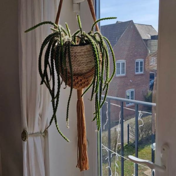 Macrame Plant Hanger - Diamond XL / Indoor Plant Hanger / Hanging ...