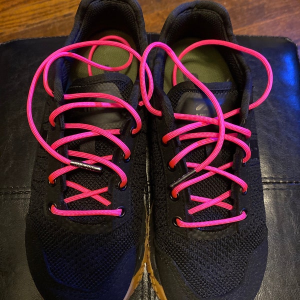 Red Boot Laces 3mm Paracord *guaranteed for Life* Steel Tip Shoelaces ...