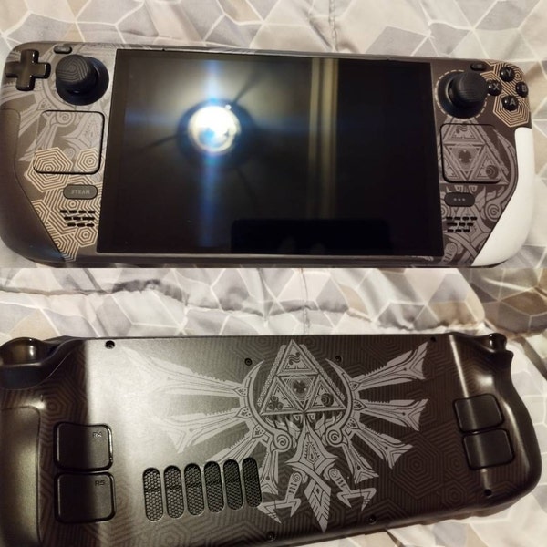 Spider Web Steam Deck Skin, Cute Spiders Black Steamdeck Decal Wrap ...