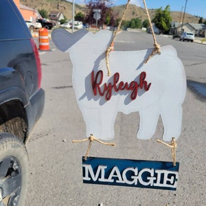 Custom License Plate Stall Sign Livestock Pig Swine Hog - Etsy