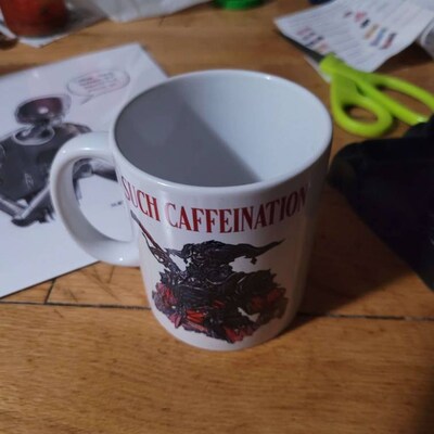 FFXIV Coffee Mug Gaius such Caffeination, FF14 Mug Gaius Meme Coffee ...