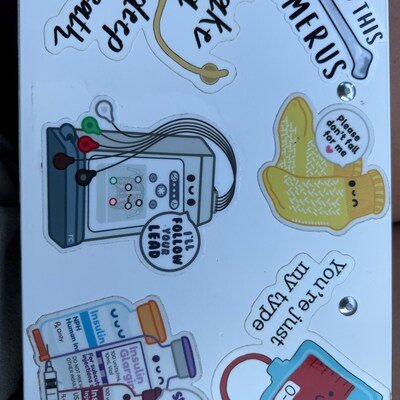 Blood Bag Transparent Vinyl Sticker, Nursing Student, Nurse Gift ...