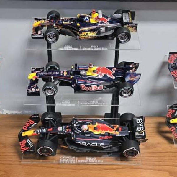 1:18 Scale Model Angled Desktop Display Stand - Suits Formula 1, Indy ...