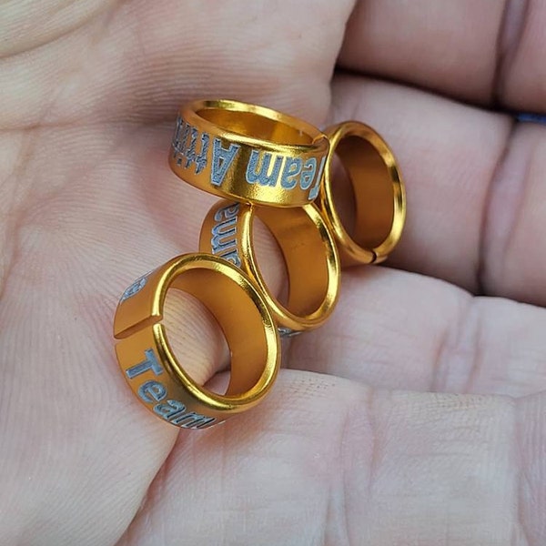 25 Closed Bird Leg Bands Aluminum Custom Laser Engraved in USA - Etsy