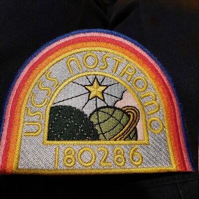 Alien USCSS Nostromo Embroidered Iron on Patch. Size 100mm X 80mm. - Etsy