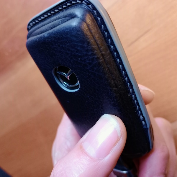 Mazda Leather Key Fob Cover, Custom Leather Key Cover, Personalized ...