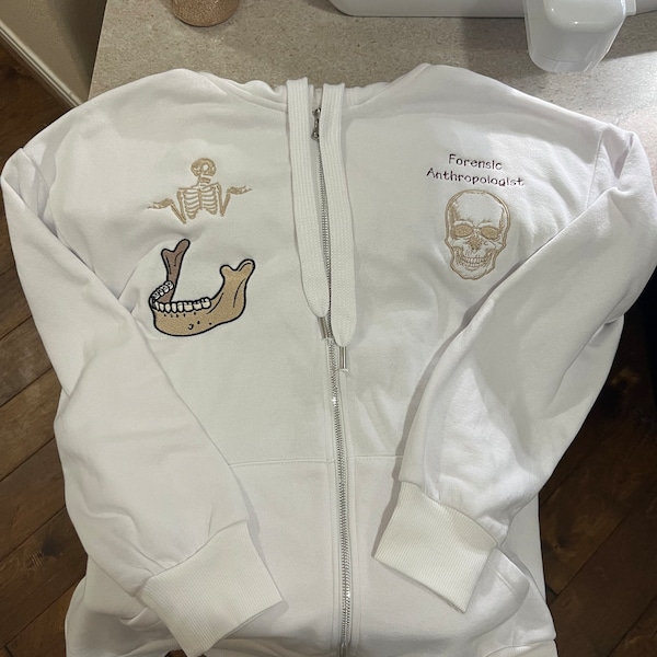 Embroidery: Shrugging Skeleton Design for Download - 4, 5, and 6 Inches ...