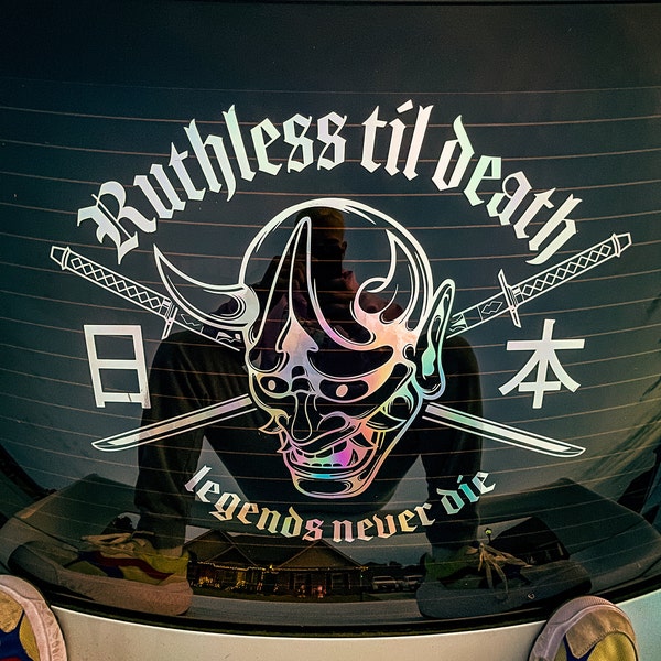 Ruthless Til Death Windshield Rear Window Decal Car Sticker Banner JDM ...