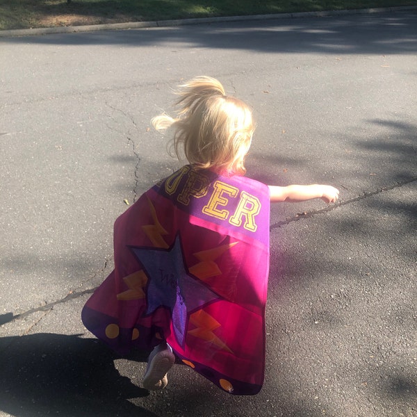 Kids Personalized Cape - Girls Cape - Boys Cape - Kids Playtime Cape ...