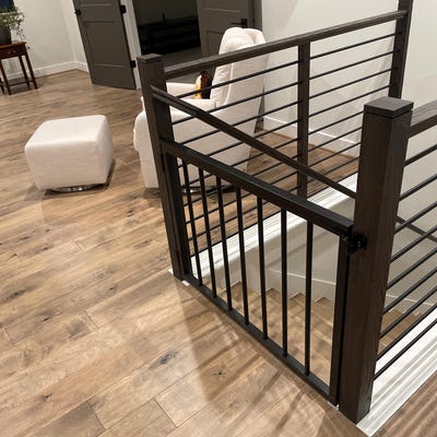 Custom Spindle Wooden Gate Baby Gate Stairway Gate White Wooden Baby ...