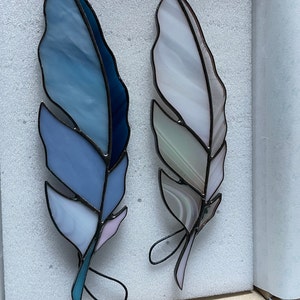 Stained Glass Feather Window Hangings Decor Mothers Day Gift - Etsy