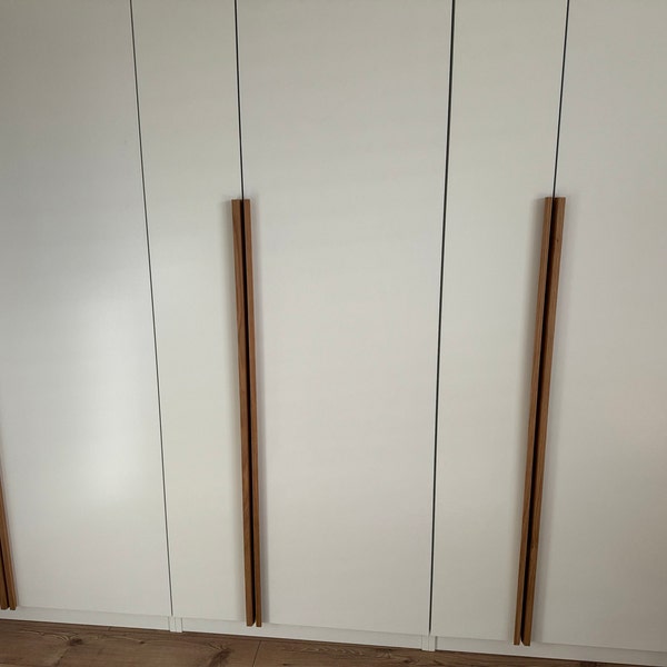 Minimalist Oak Wood Handles, Ikea Pax Upgrade 120cm. - Etsy