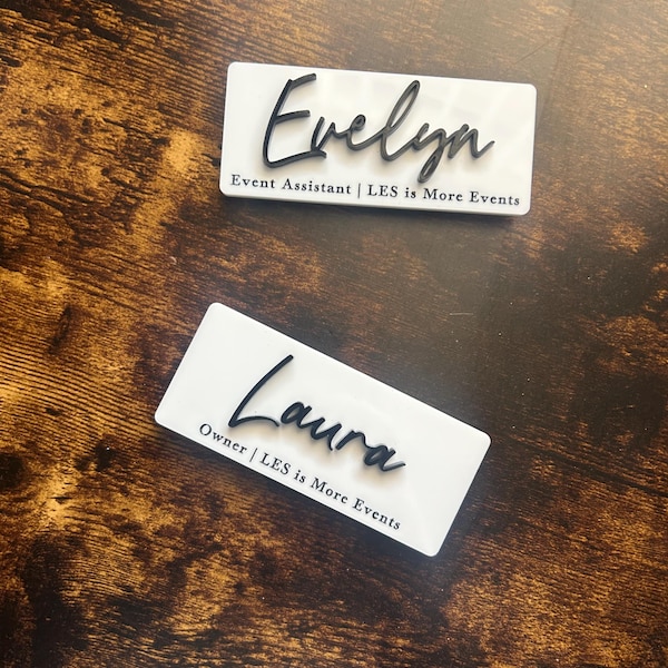 Custom Acrylic Name Badge Magnetic Name Badge Acrylic Name Plate ...