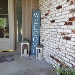 Farmhouse Welcome Sign 2/3/4/5 Feet Lengths Wooden Rustic Decor, Front ...