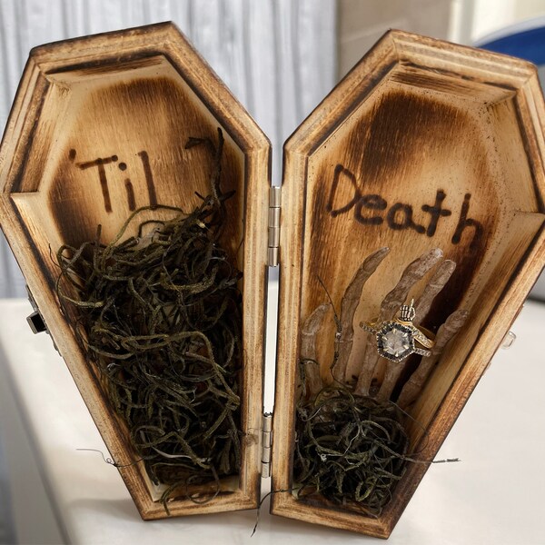 Beachy Coastal Nautical Shabby Chic Rustic Wedding Ring Box Gift Box ...