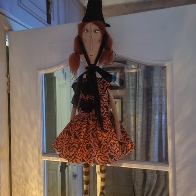 Witchy Anne Epattern-primitive Cloth Doll Craft Digital Download Sewing ...