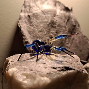 Spider Glass Art Glass Spider Figurine Glass Figurine Insects Figure ...