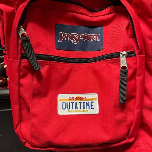 Outta Time Back to Future License Plate California Patch - Etsy