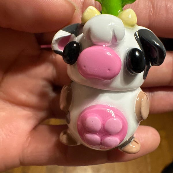 Handmade Clay Frog Perpetual Calendar: Whimsical Flower Desk Decor ...