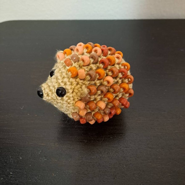 Beaded Fidget Hedgehog Crochet Pattern | Crochet Fidget Toy | Fidget ...