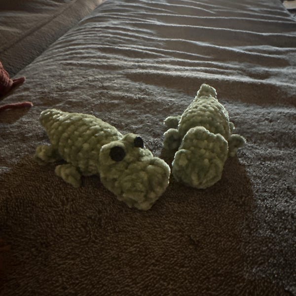 Baby Alligator Crochet Pattern PDF - Gator, Amigurumi, Chunky Yarn ...