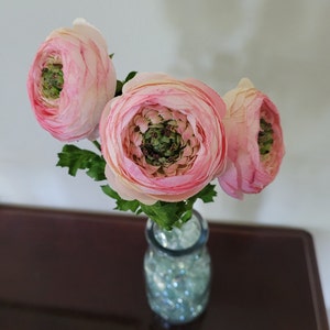 13 Faux Blush Ranunculus Stem - Etsy