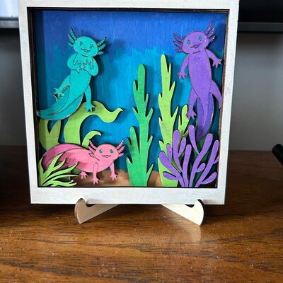 Axolotl Wall Decor, Axolotl Art, Axolotl Gift - Etsy
