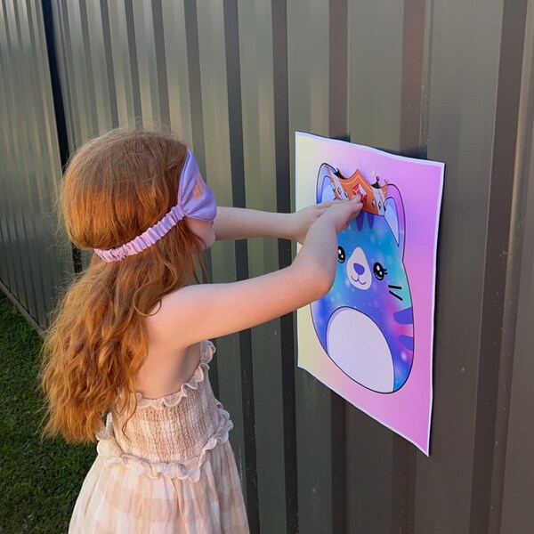 Squishmallow Birthday Game, Printable Party Poster and Birthday Crown ...