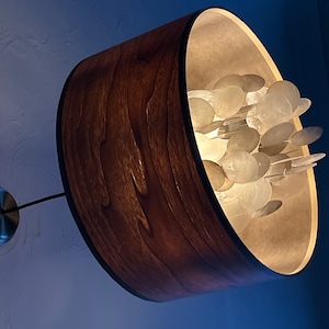 Blue Adeera Dimmable Small Round Table Lamp With a Glass Light Shade ...
