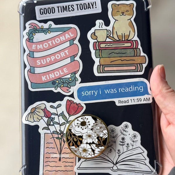 10-150 PCS Book Stickers for Kindle, Bookish Reader Themed Sticker Pack ...