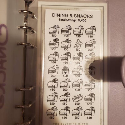 Disney Dining Savings Tracker Disney Snacks Budget Tracker Laminated ...