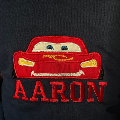 Cars Lightning Mcqueen Applique Embroidery Design - Etsy