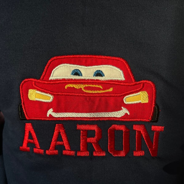 Cars Lightning Mcqueen Applique Embroidery Design - Etsy