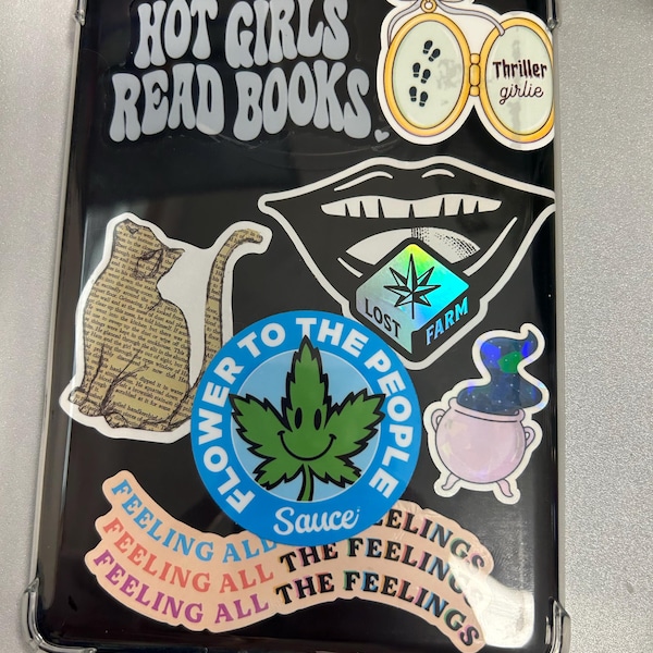 Book Tropes Lockets Waterproof Sticker: Bookish Gift for Kindle, Laptop ...
