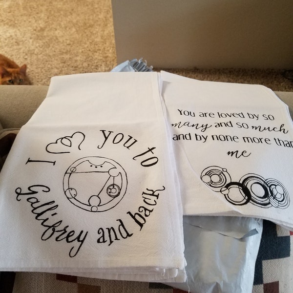 Lord of the Rings/ Hobbit Flour Sack Kitchen Towel - Six Design Options ...