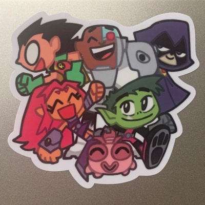 Teen Titans Go Sticker, Teen Titans Laptop Decal, Teen Titans, Titans ...