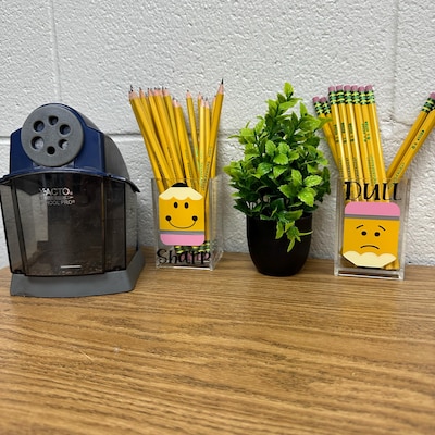 Sharp Dull Pencil Holders Teacher Appreciation Gift Classroom Supplies ...