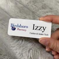 Uniform Name Badge for Work Pin Name Tag Military Police Fire Emergency ...