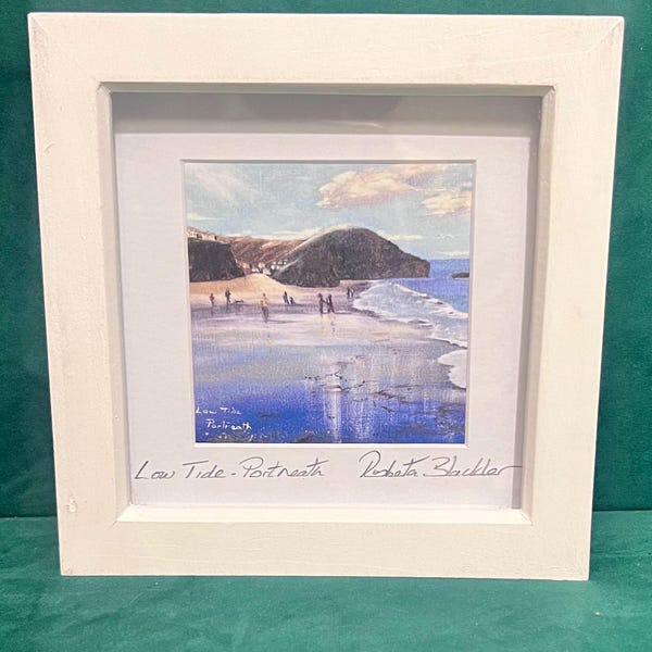 Godrevy at Dusk. Hayle Beach. Cornish Seascape. Original Oil Paitning ...