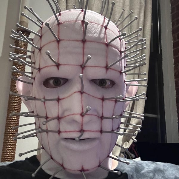 Pinhead Hellraiser Silicone Mask,cosplay Inferno,pinhead Ghost Scary ...