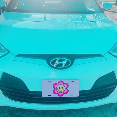 Peace Symbol License Plate Retro License Plate. Muted Rainbow - Etsy