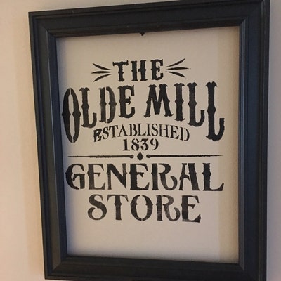 General Store STENCIL for Painting Wood Signs Reusable Canvas Fabric ...