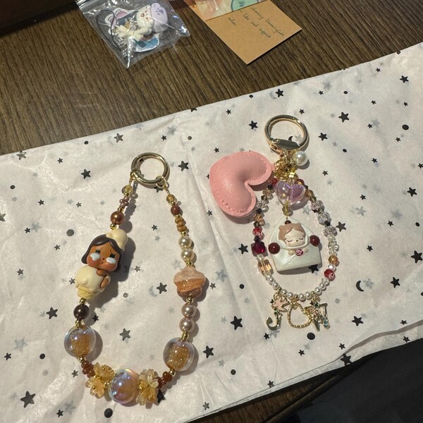 Pajama Party Pop Bean Keychain| Authentic POPMART Pop Beans Keychain ...