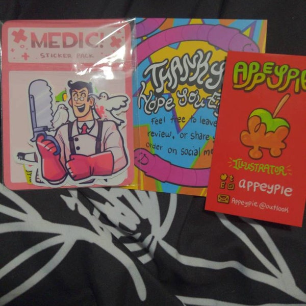 MEDIC! TF2 Vinyl Sticker Pack - Etsy