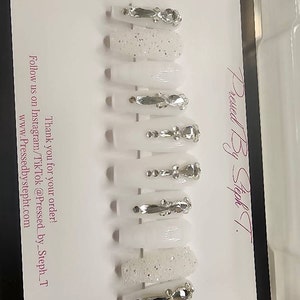 Charmed Beauty Luxury Nails Natural Nails Outline Nails Marble Nails ...