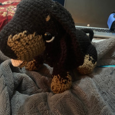 Dachshund Crochet Pattern, Stuffed Dog, Dog Toy, Plush Pattern ...